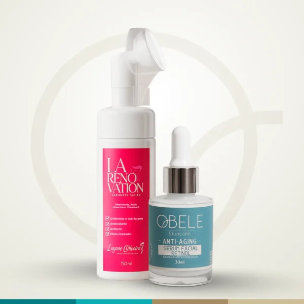 Kit Espuma de Limpeza e Sérum Retinol – Obele | Depilação e Estética